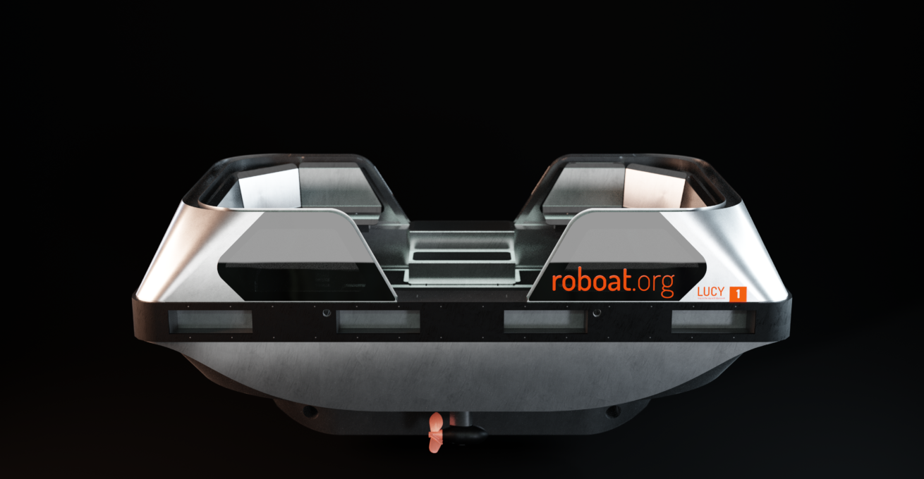 Prototype Roboat op ware grootte onthuld | Marineterrein Amsterdam